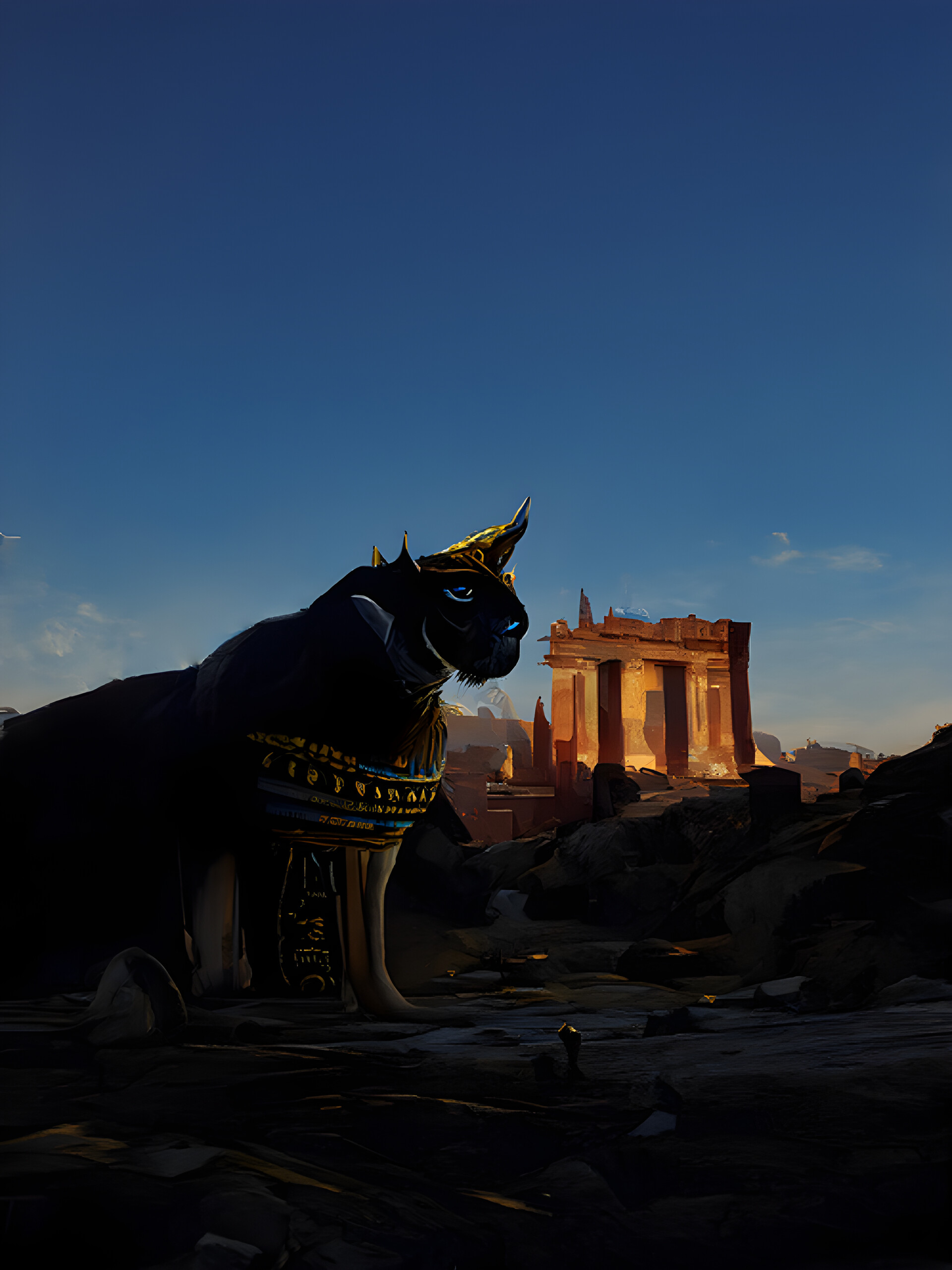 ArtStation - One cat diffrent civilizations.