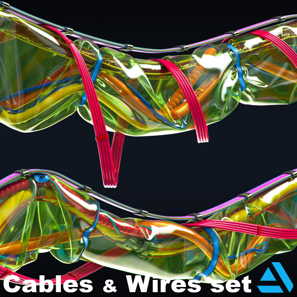 ArtStation - Cables & Wires set