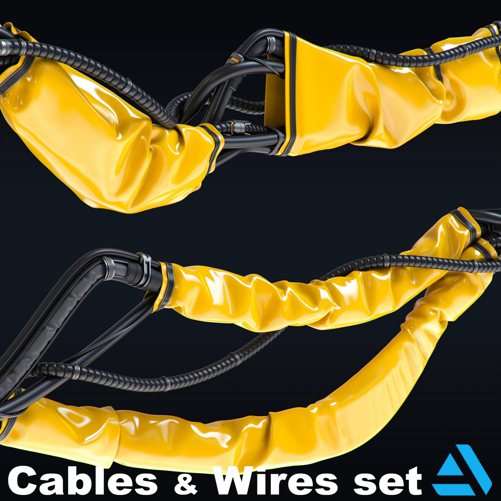 ArtStation - Wires & Cables set