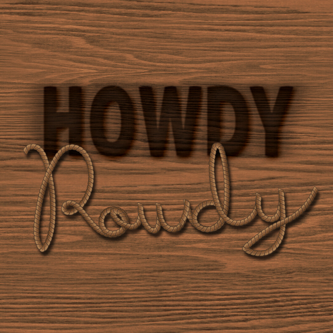 ArtStation - Howdy Rowdy Logo