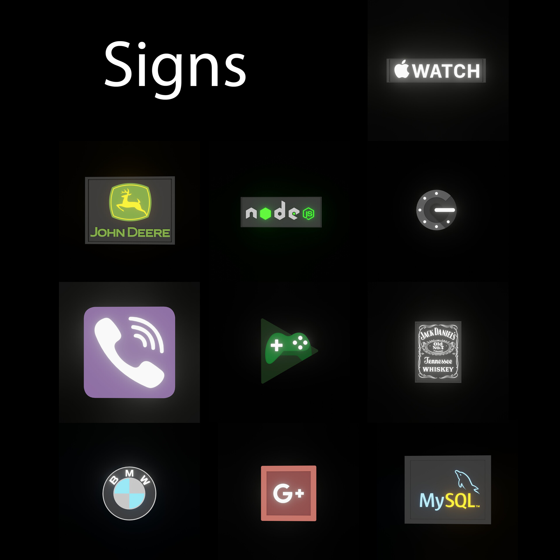 ArtStation - Signs (Blender)