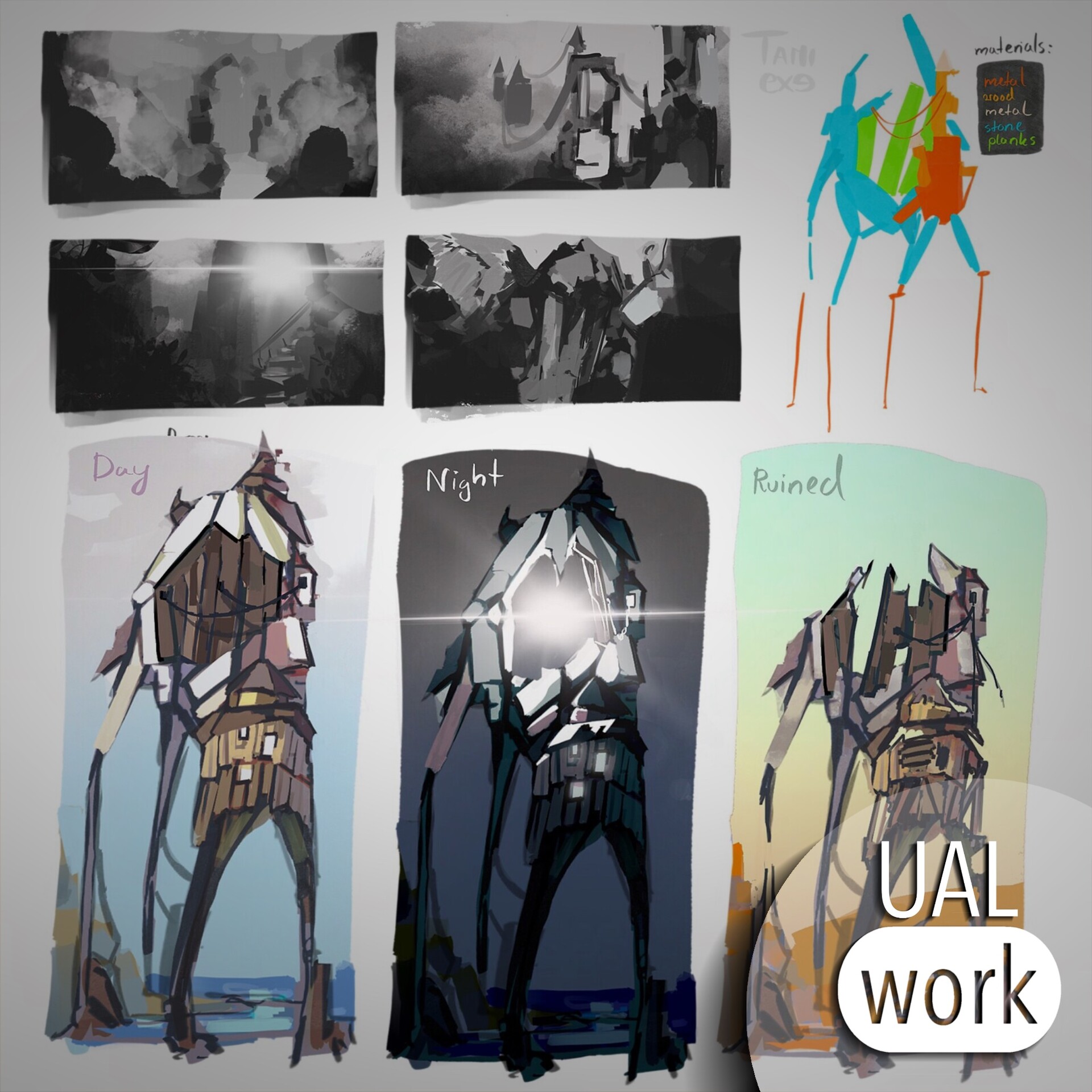 ArtStation - University draft - 'Broken Archway'