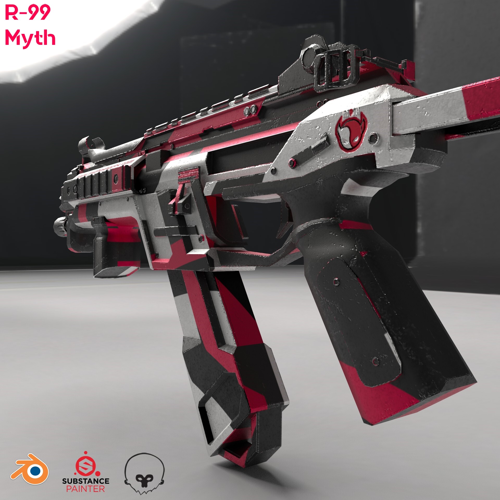 ArtStation - R-99 SMG - Myth E-sports Skin