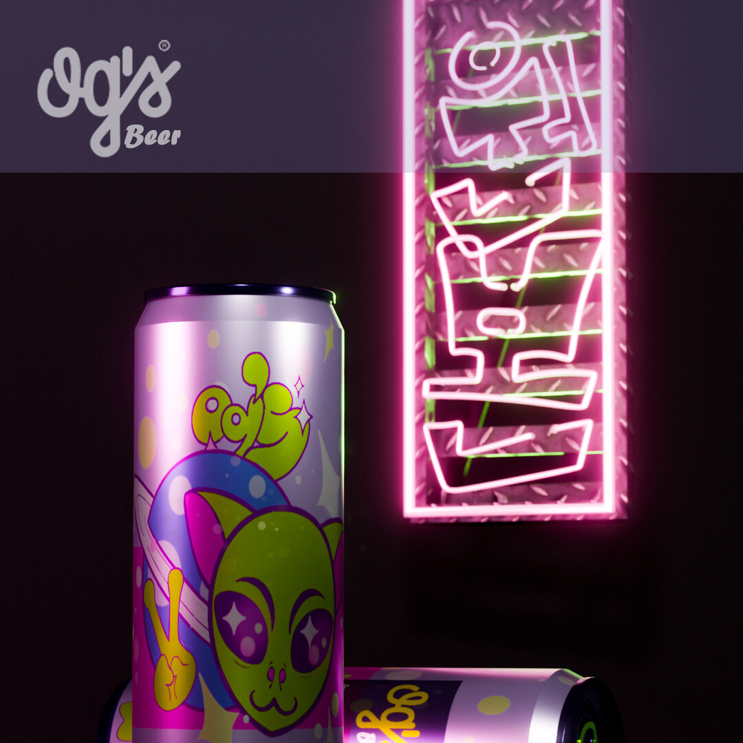 ArtStation - 3D render inspired by Og's brand