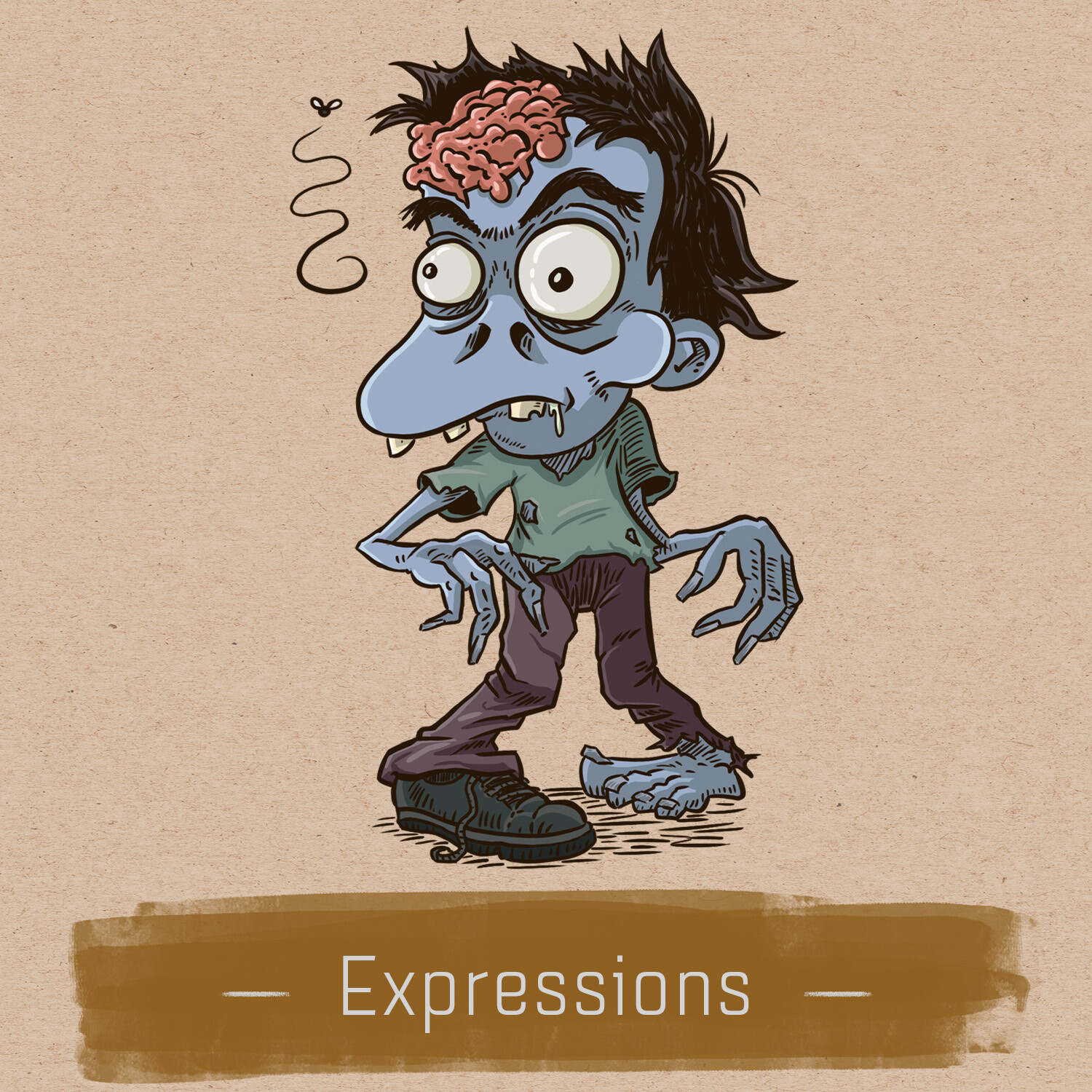 ArtStation - Zombie character expressions sheets