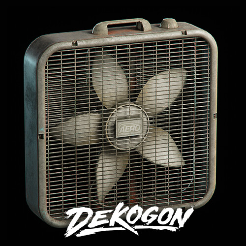 ArtStation - Dekogon - Abandoned Service Garage - Box Fan