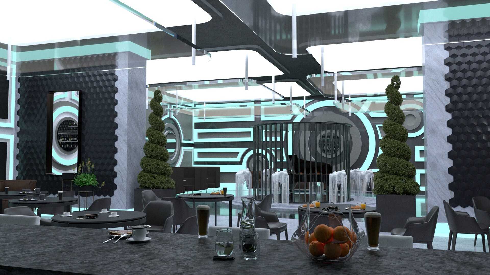 ArtStation - Night bar design