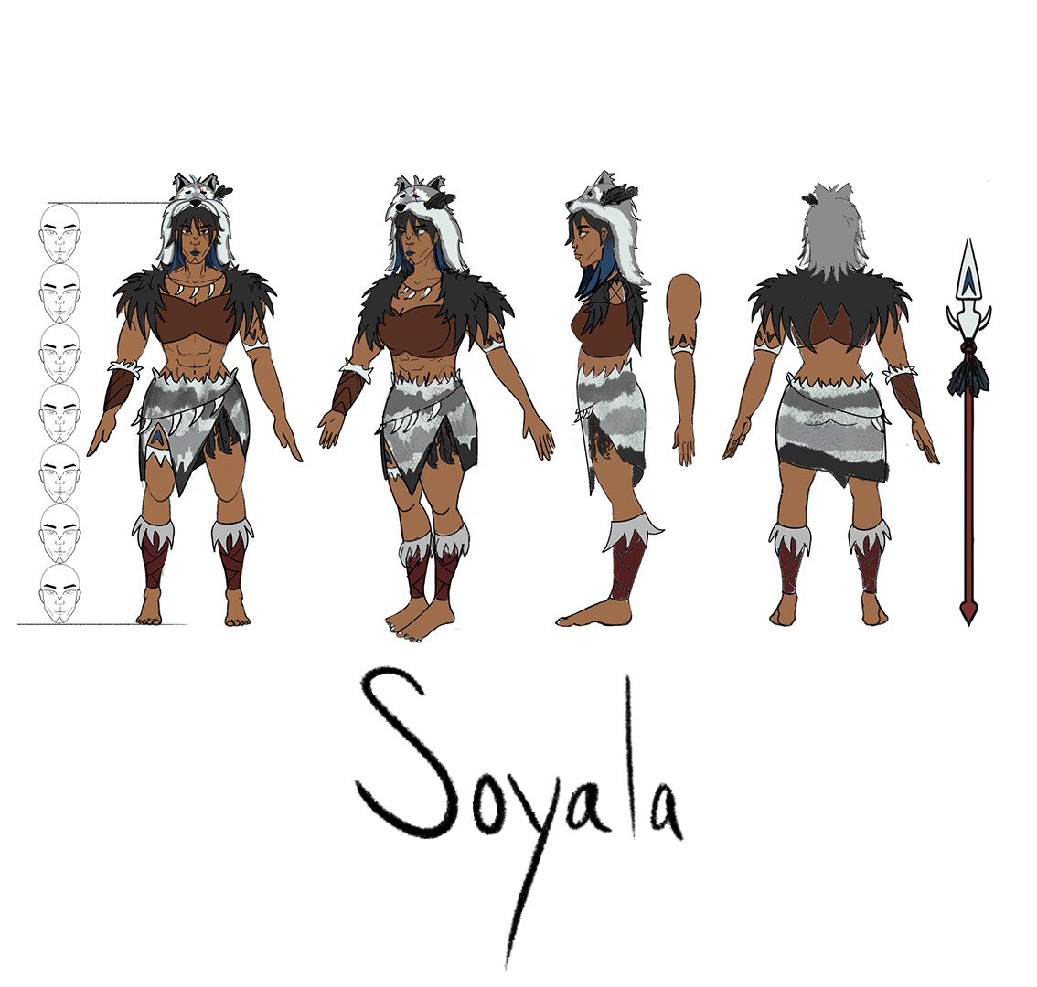 ArtStation - Character design warrior Soyala