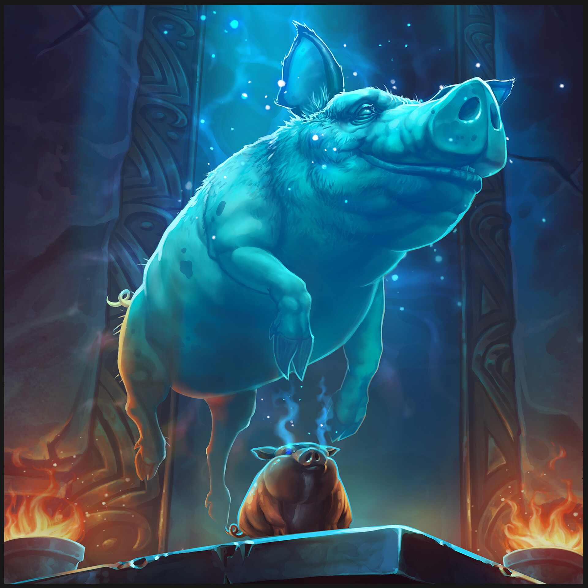 ArtStation - Illustration l Pig ancestor