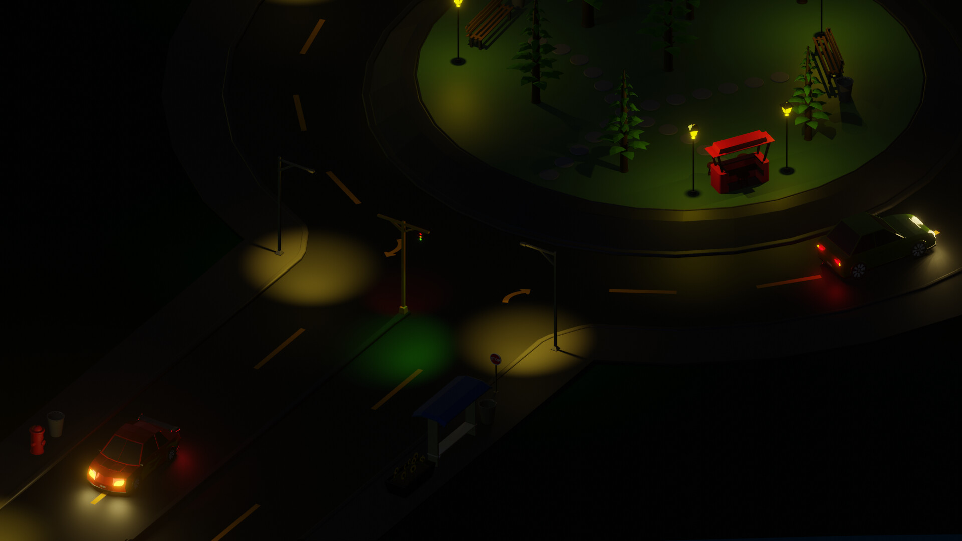 ArtStation - Mini city low poly 3D