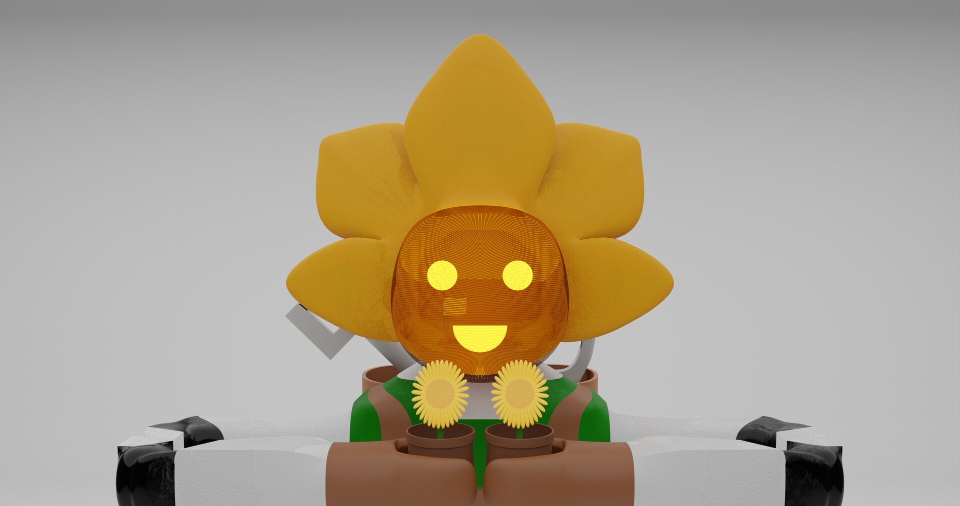 ArtStation - Sunflower Gardener Robot