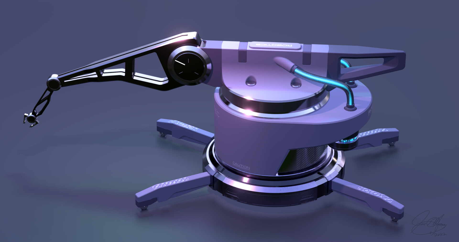 ArtStation - Robotic Arm - Scifi Concept Art