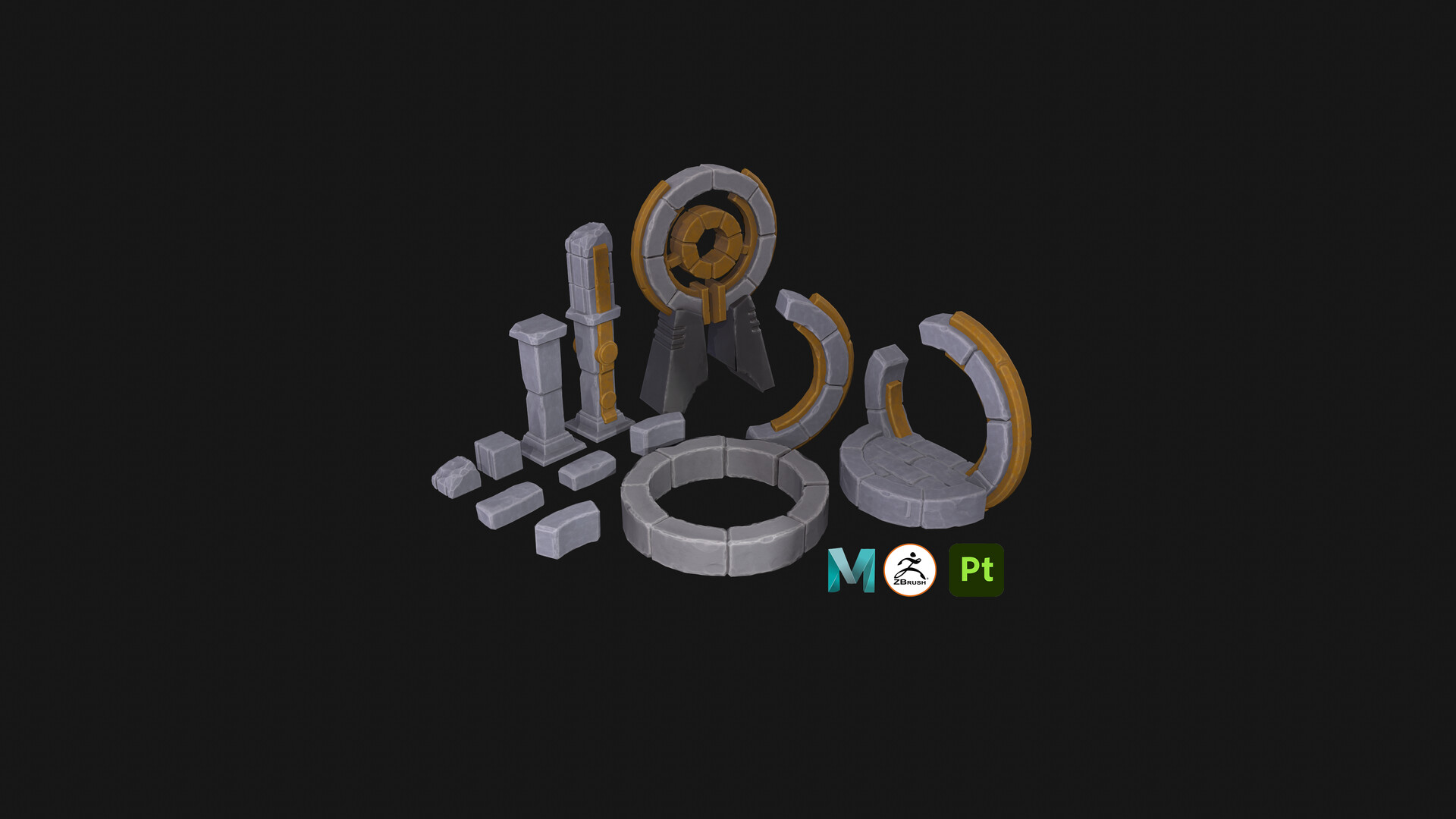 ArtStation - Ruins Asset Pack