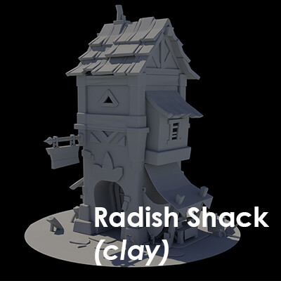 ArtStation - Radish Shack (Clay)