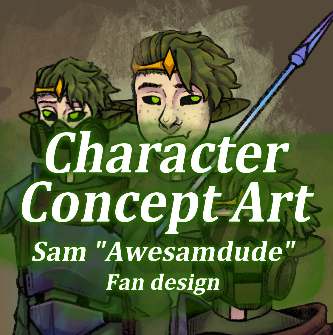 ArtStation - Character Concept Sheet- Sam ("Awesamdude") (Fanart)