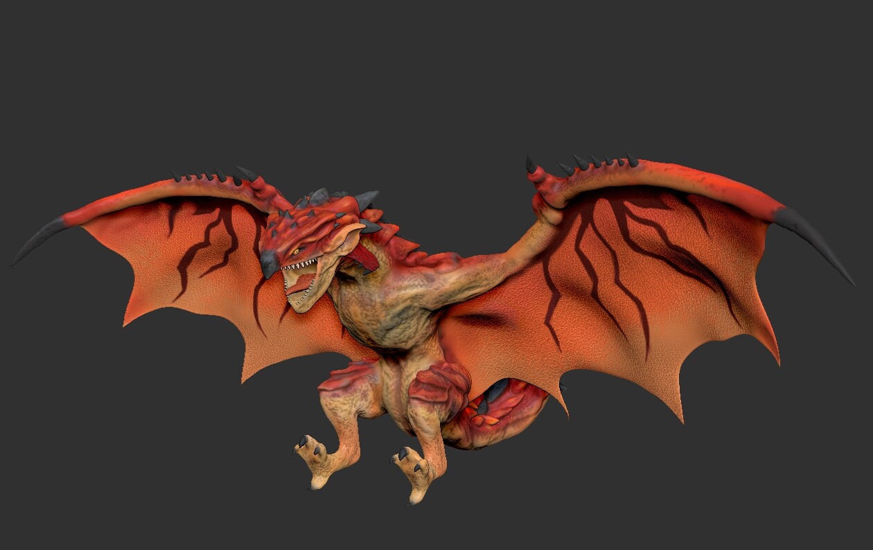 ArtStation - 3D Rathalos Recreation, Monster Hunter
