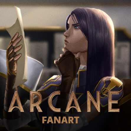 ArtStation - Arcane Caitlyn fanart
