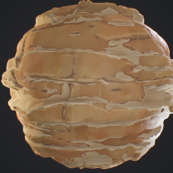 ArtStation - Stylized Desert Cliff | Substance Designer 2022