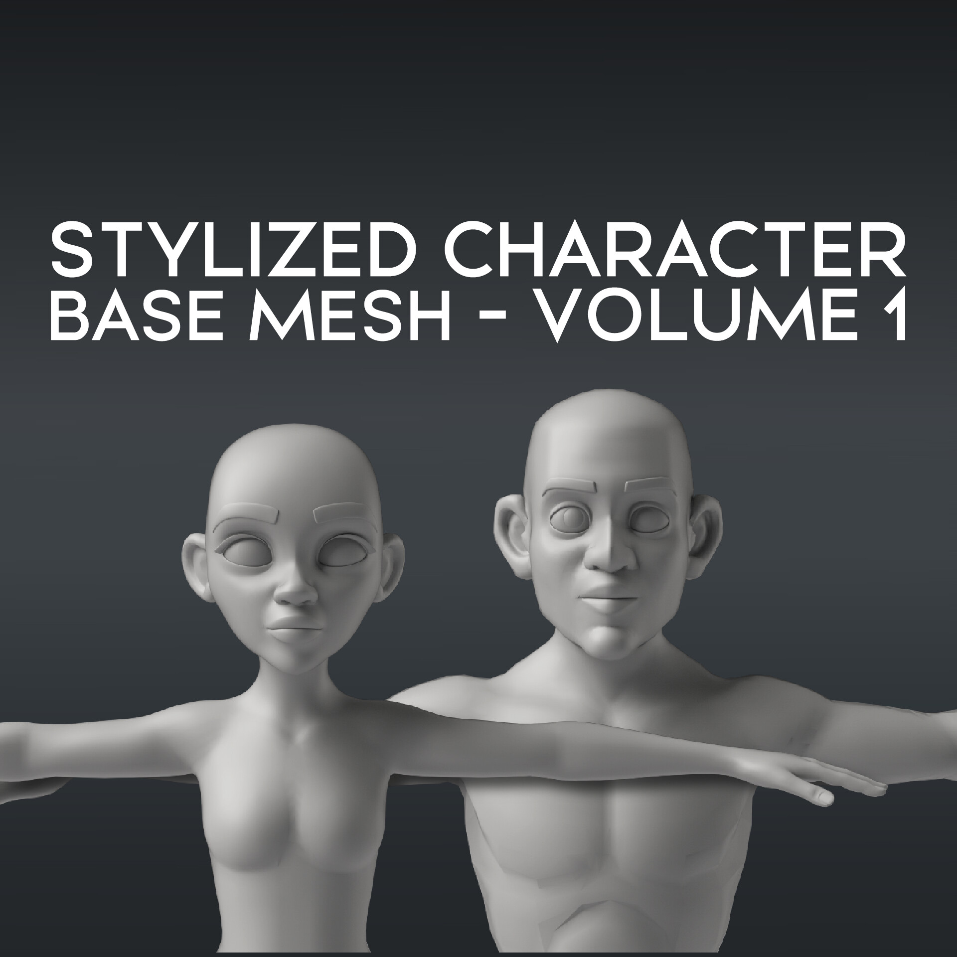 ArtStation - Stylized Character Base Mesh - Volume 1