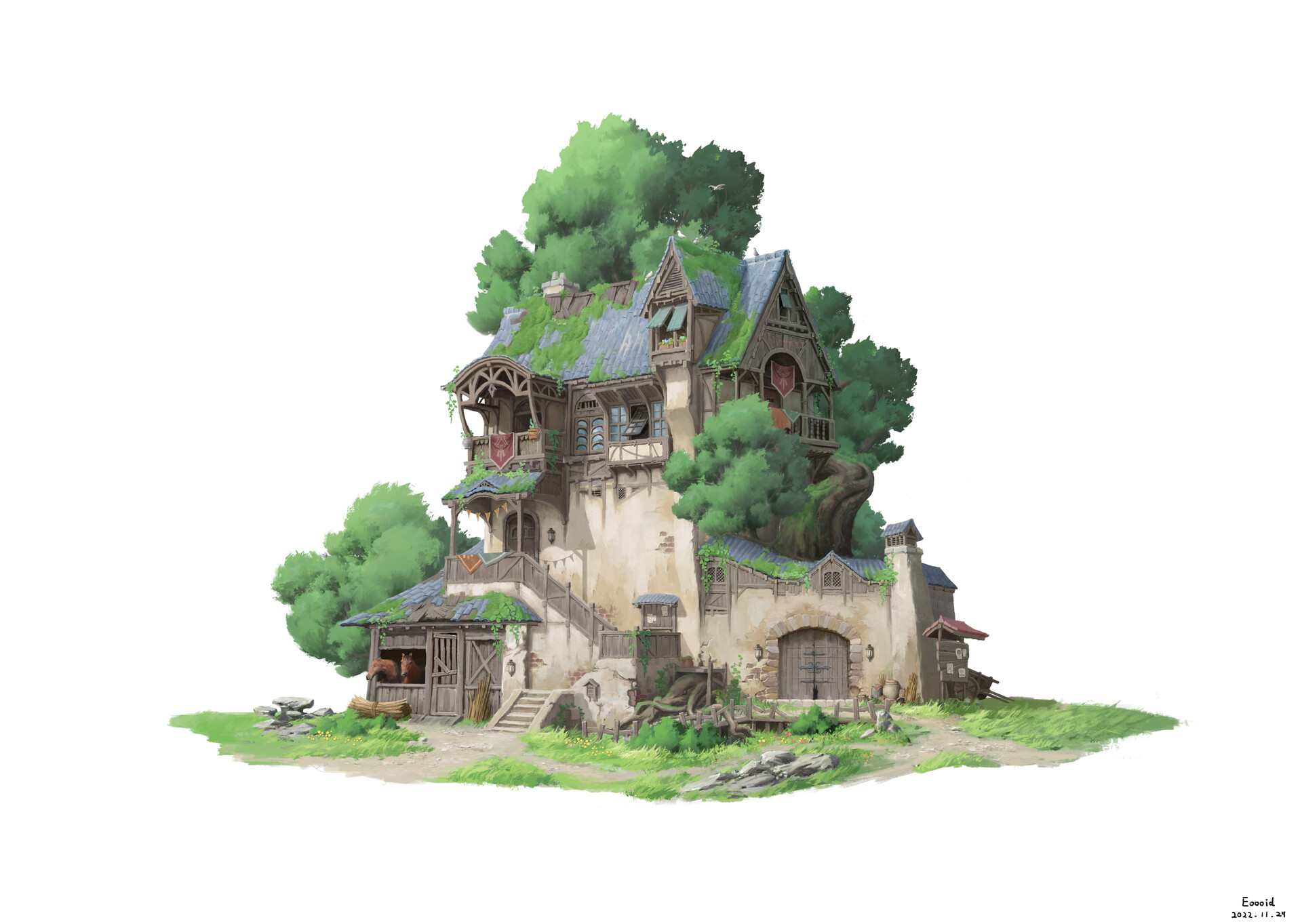 ArtStation - Courier station