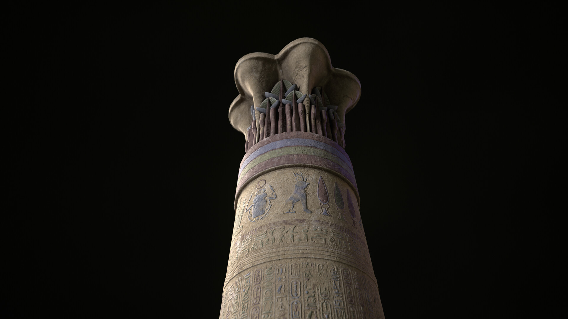 ArtStation - Egyptian pillar&tower