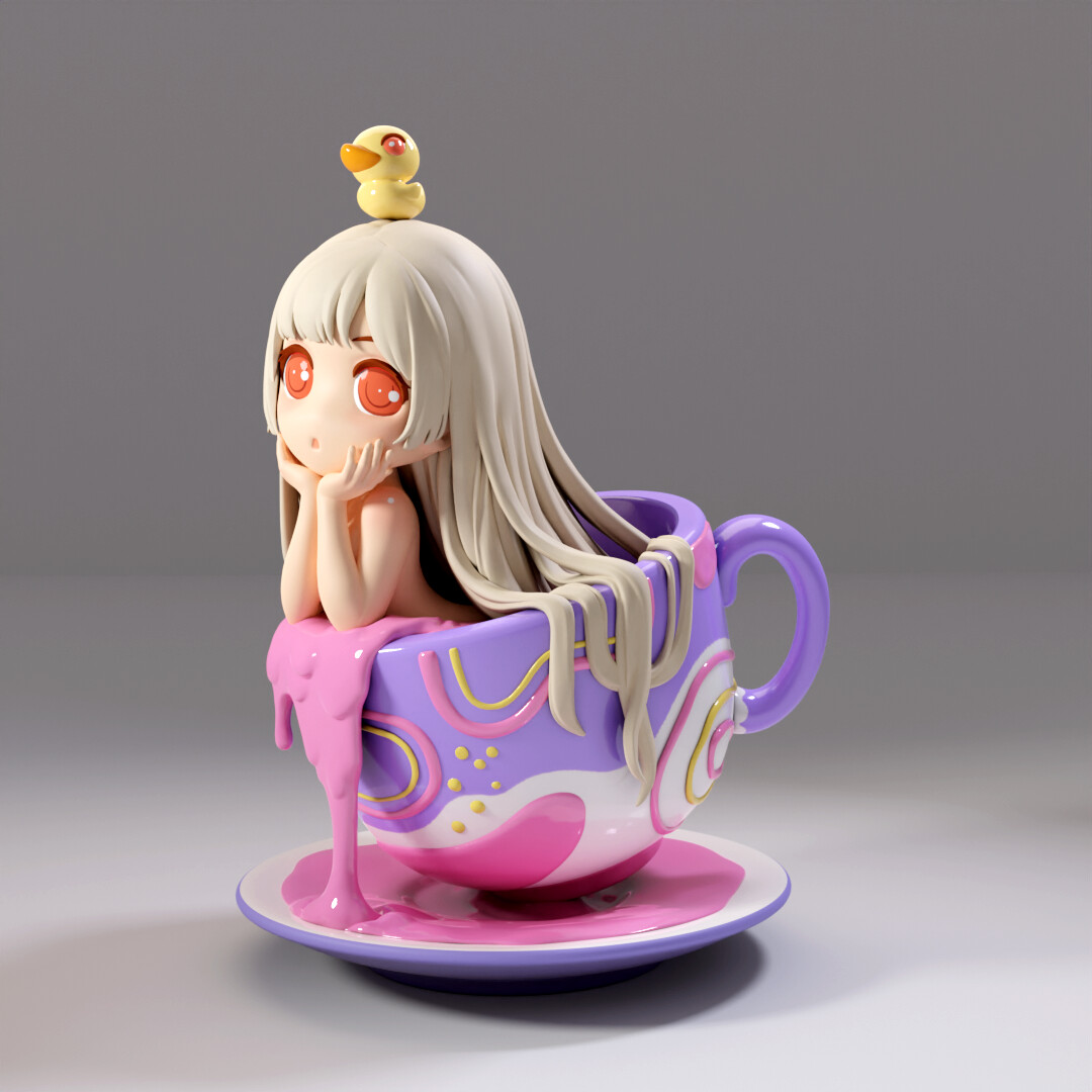 ArtStation - Cup Girl