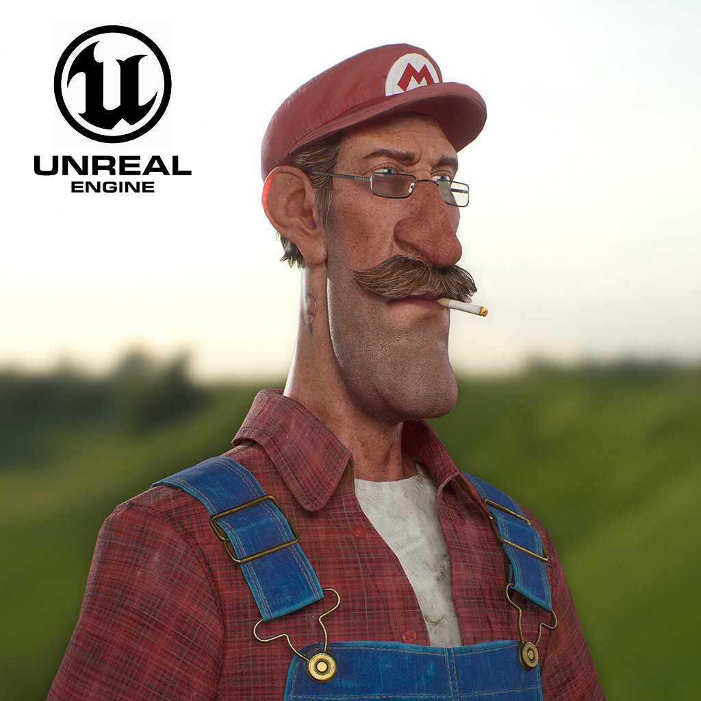 ArtStation - Old Mario