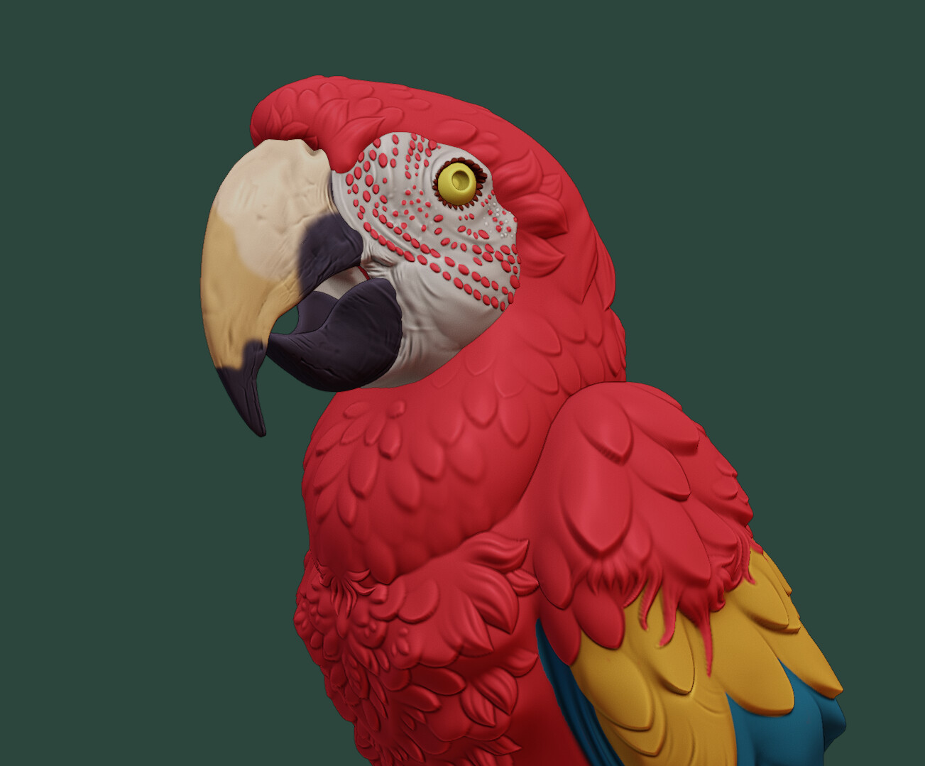 ArtStation - Macaw WIP