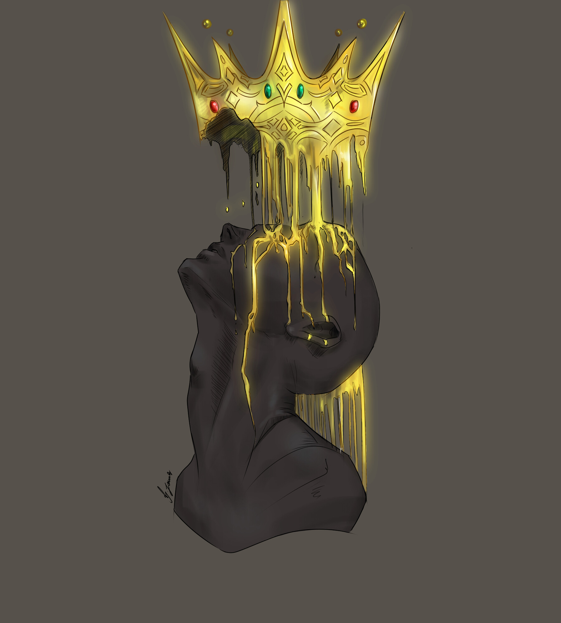 ArtStation - crown down