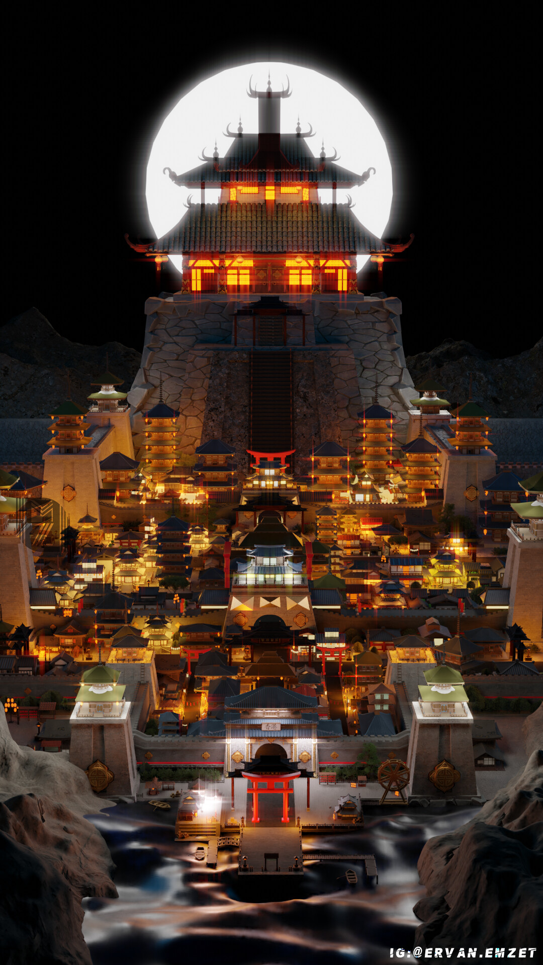 ArtStation - chinese castle