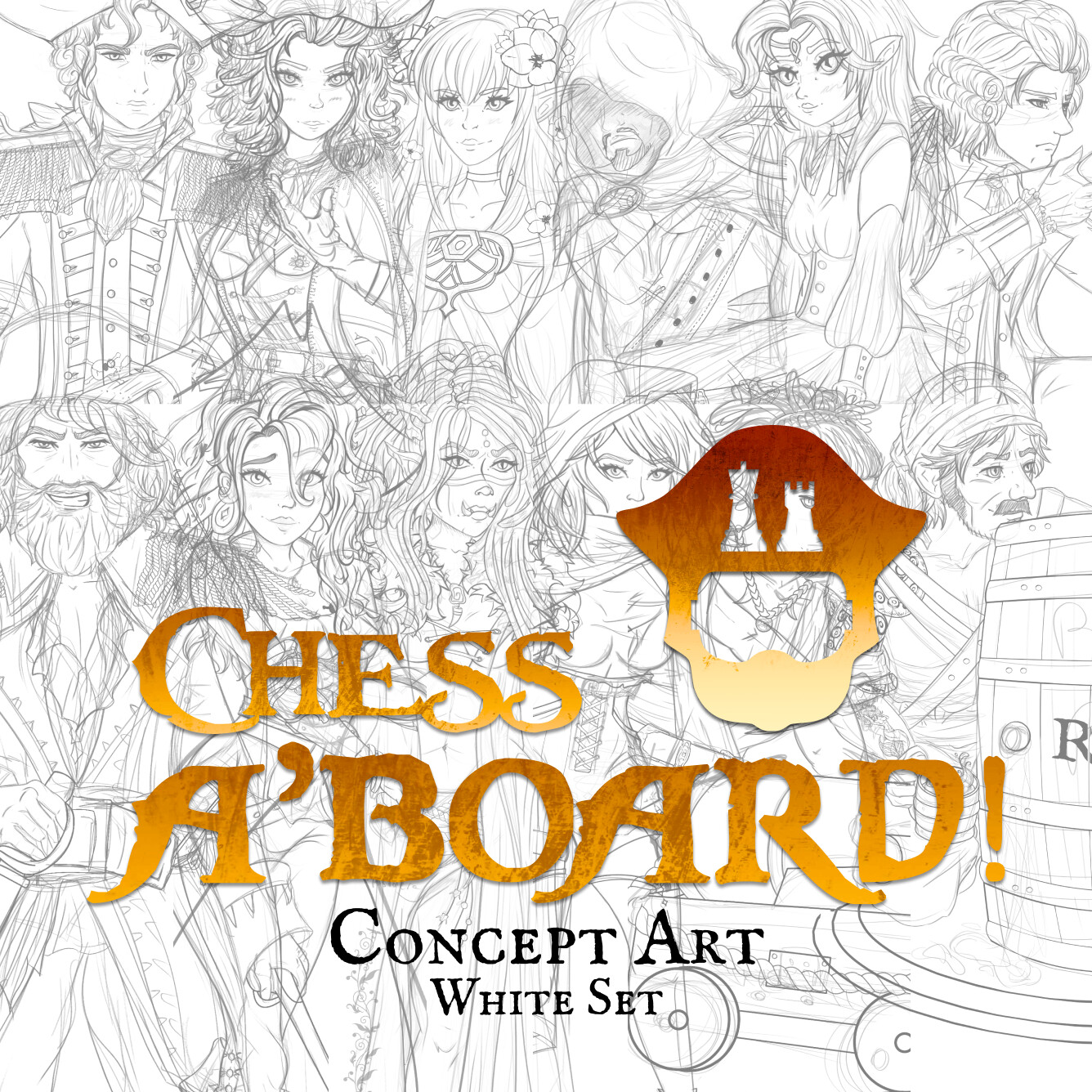 ArtStation - Chess characters Concept Art - VR Chess A'Board White Set