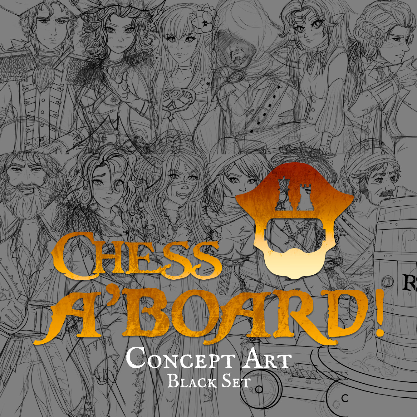 ArtStation - Chess characters Concept Art - VR Chess A'Board Black Set