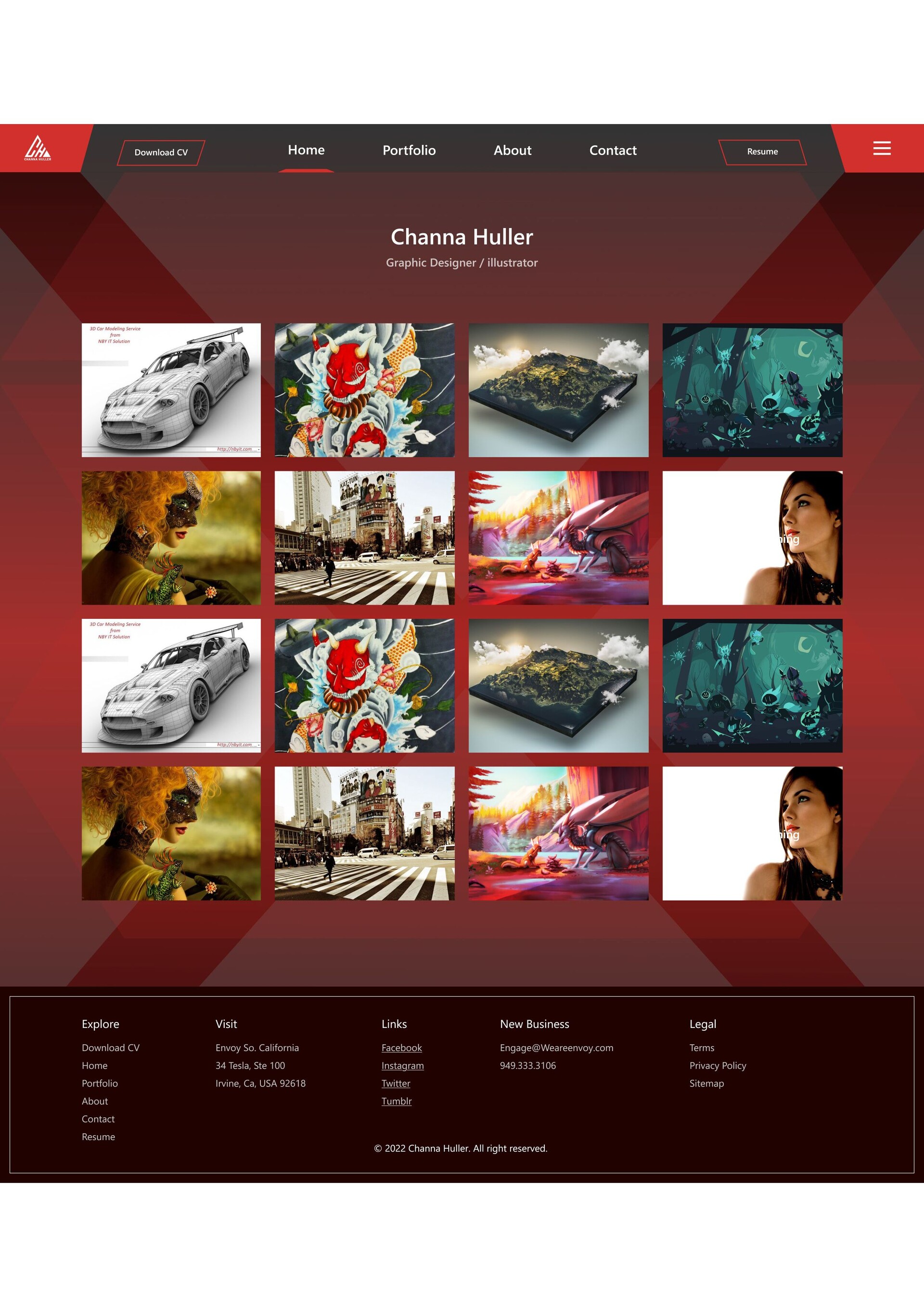 ArtStation - Website designs