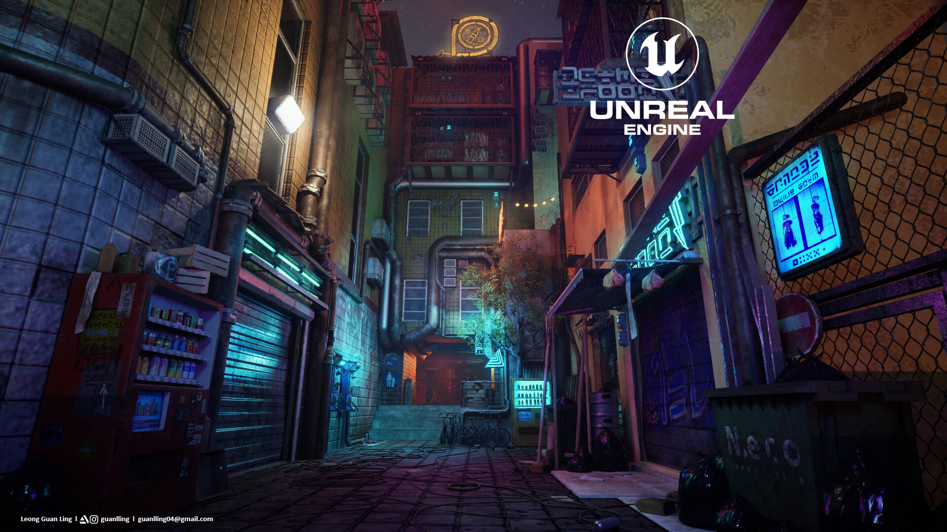 ArtStation - Stray_MidTown (Unreal Engine 5 Real Time Render)