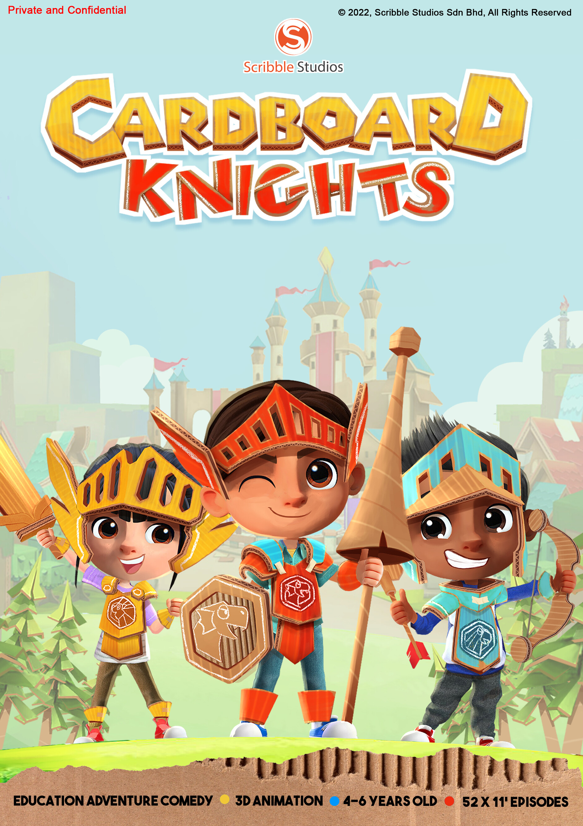 ArtStation - Scribble Studios Cardboard Knights