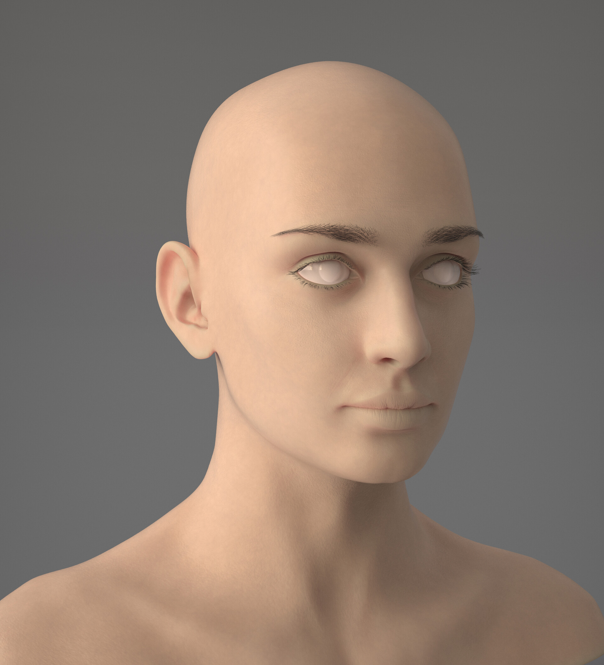 ArtStation - Woman realistic face. Part 1.