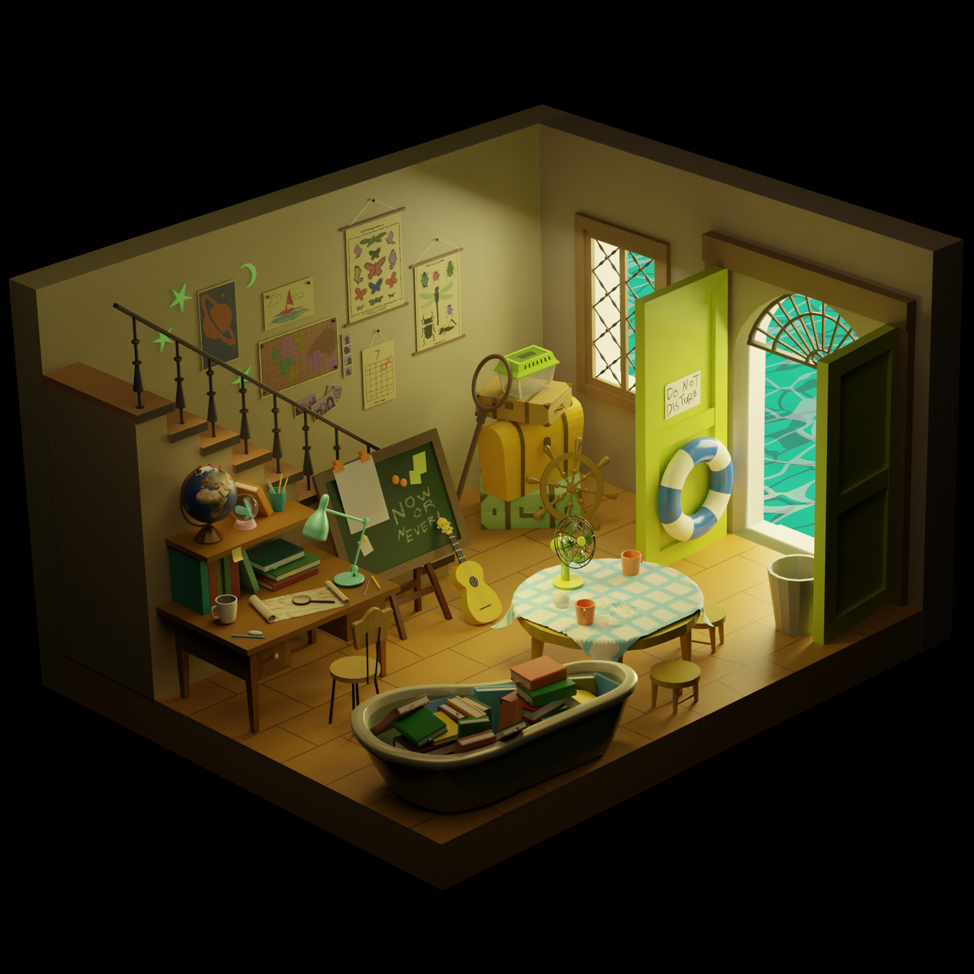 ArtStation - 3d modeling based on 2D drawing of @yesolyikim