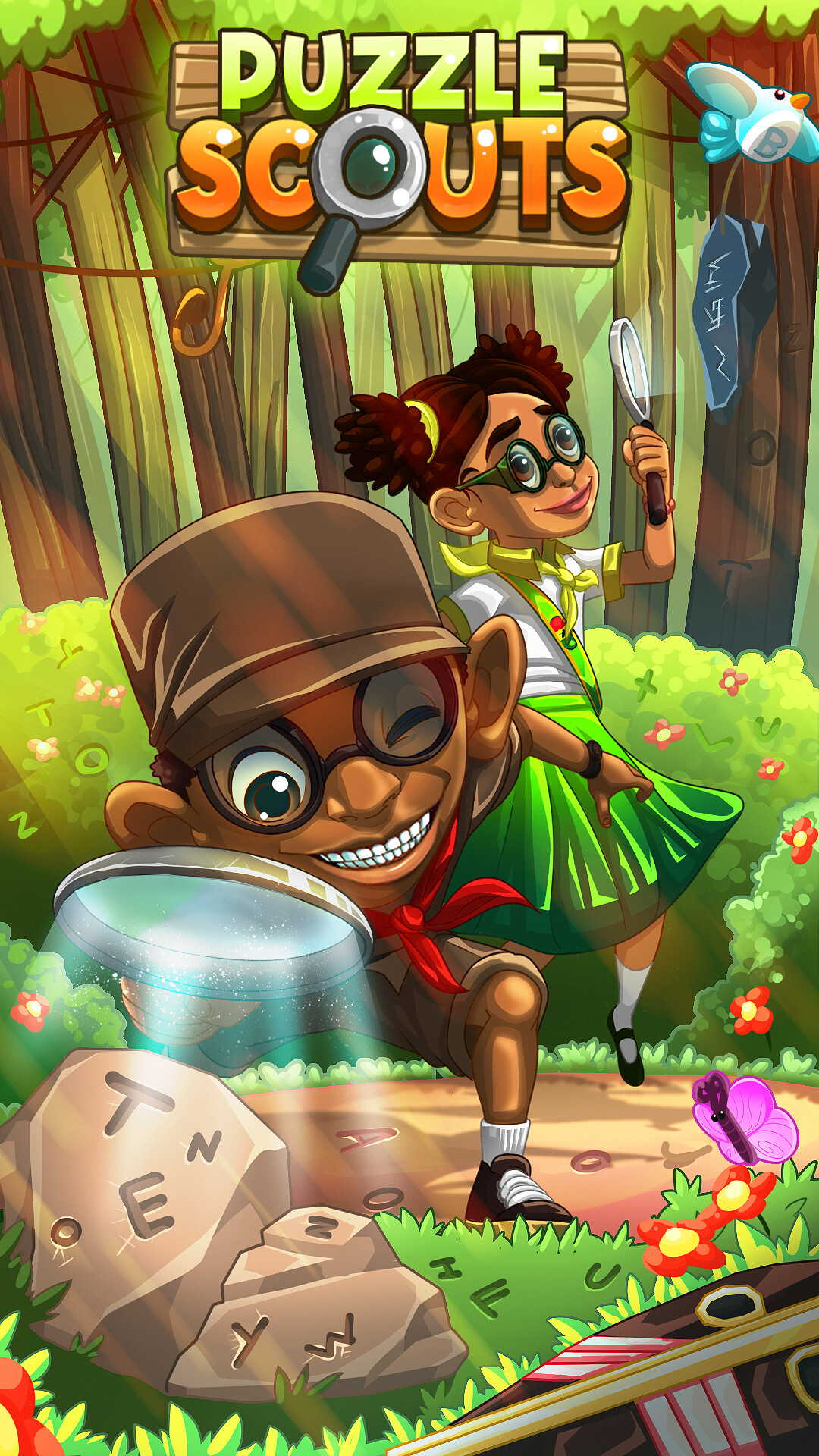 ArtStation - UI design and illustration Puzzle Scouts (mobile game)