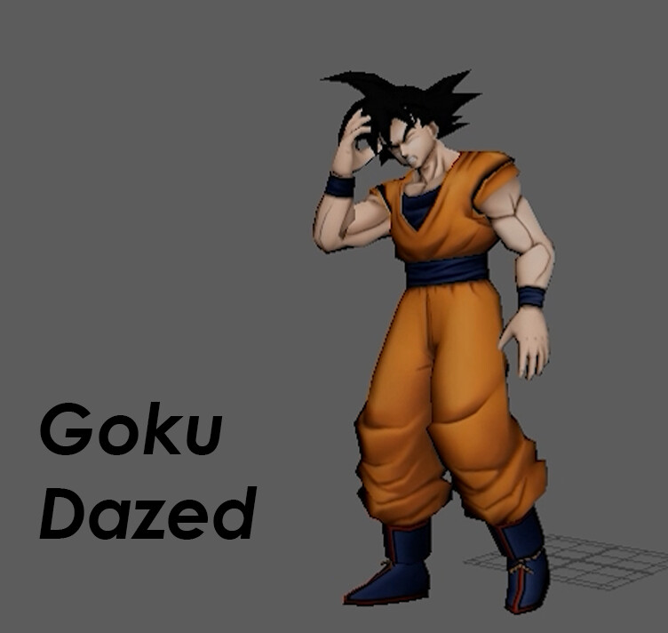 ArtStation - Dazed Goku (Walk Cycle)