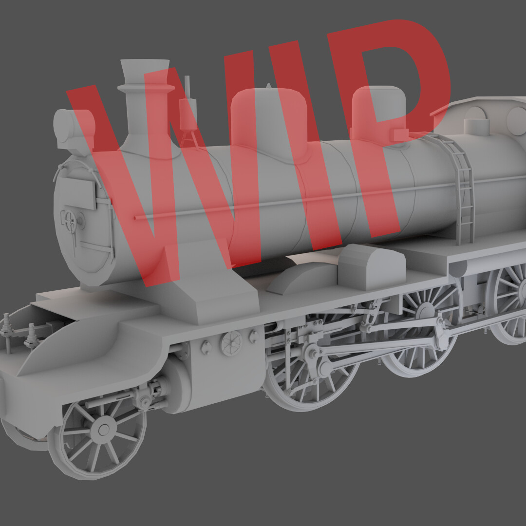 ArtStation - [3D] [WIP] Steam Locomotive - JGR Class 8620