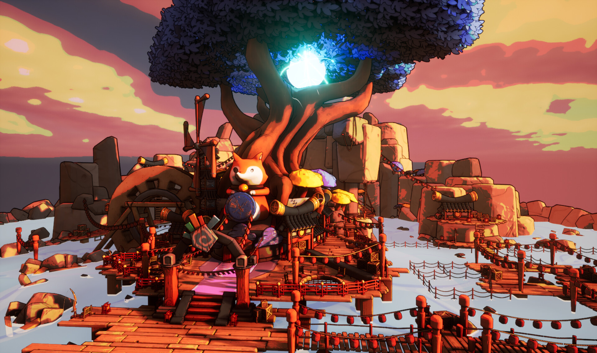 ArtStation - Stylized Fox Temple