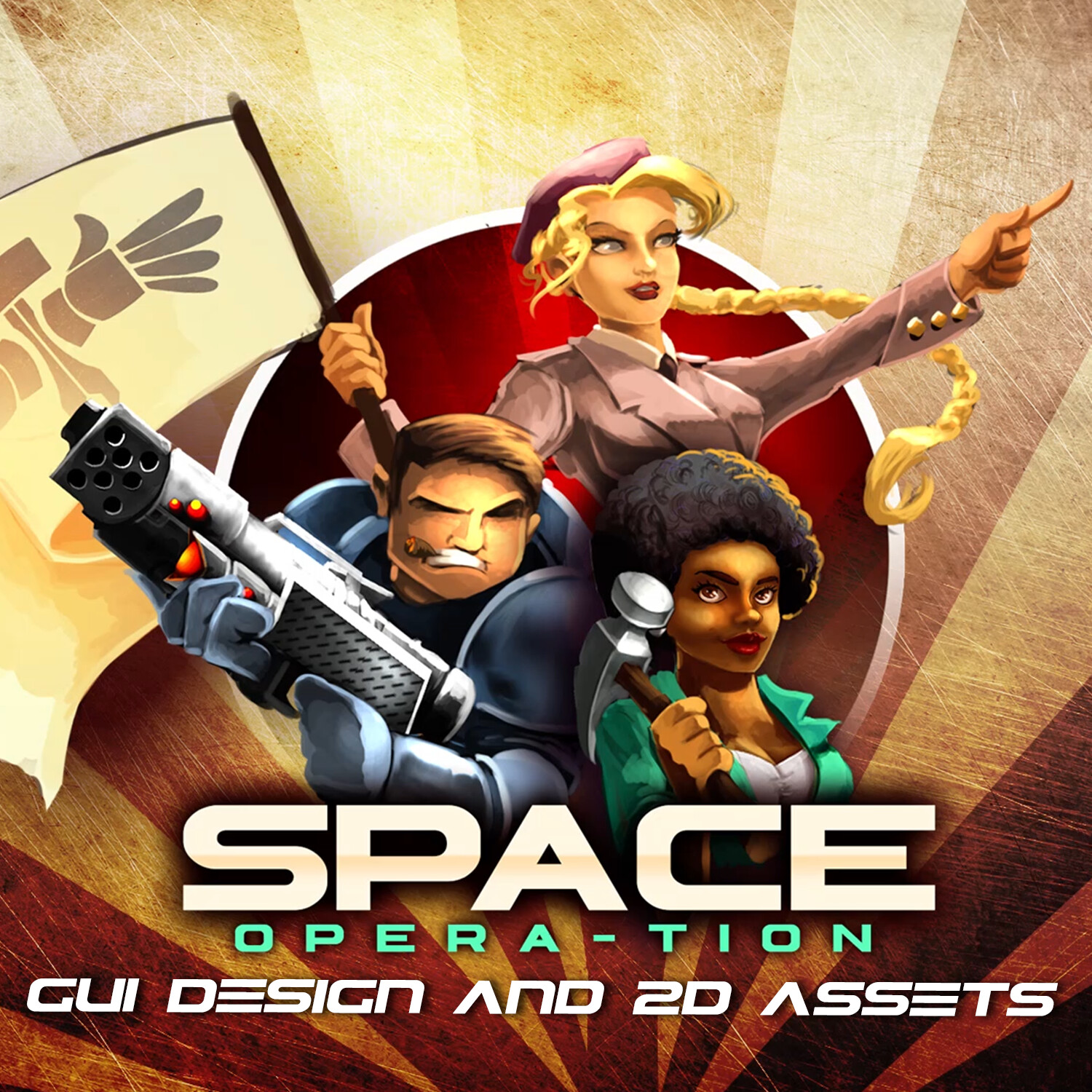 ArtStation - UI and character design for Space Opera-tion game