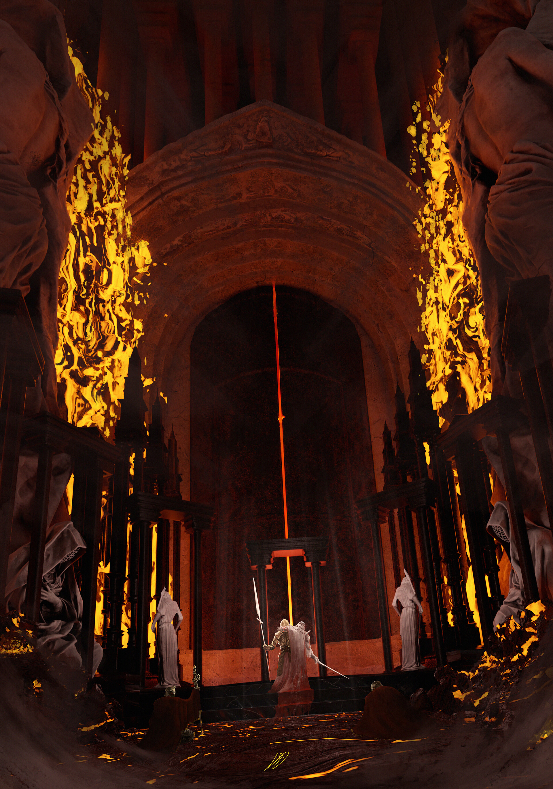 ArtStation - At the doors of Mount Kreth
