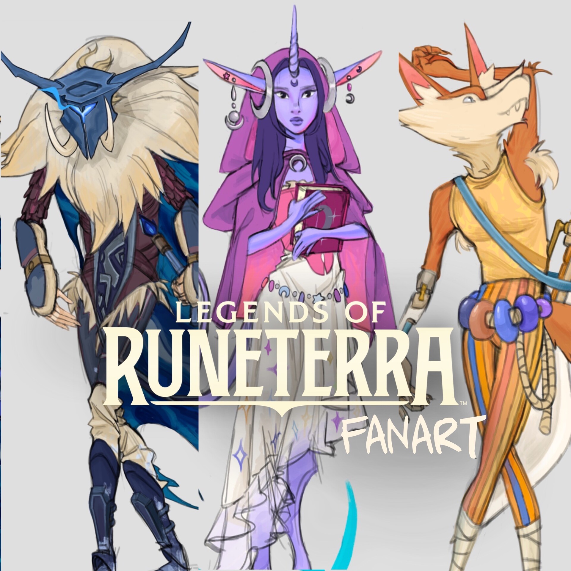 ArtStation - Some legends of runeterra character I invented myself