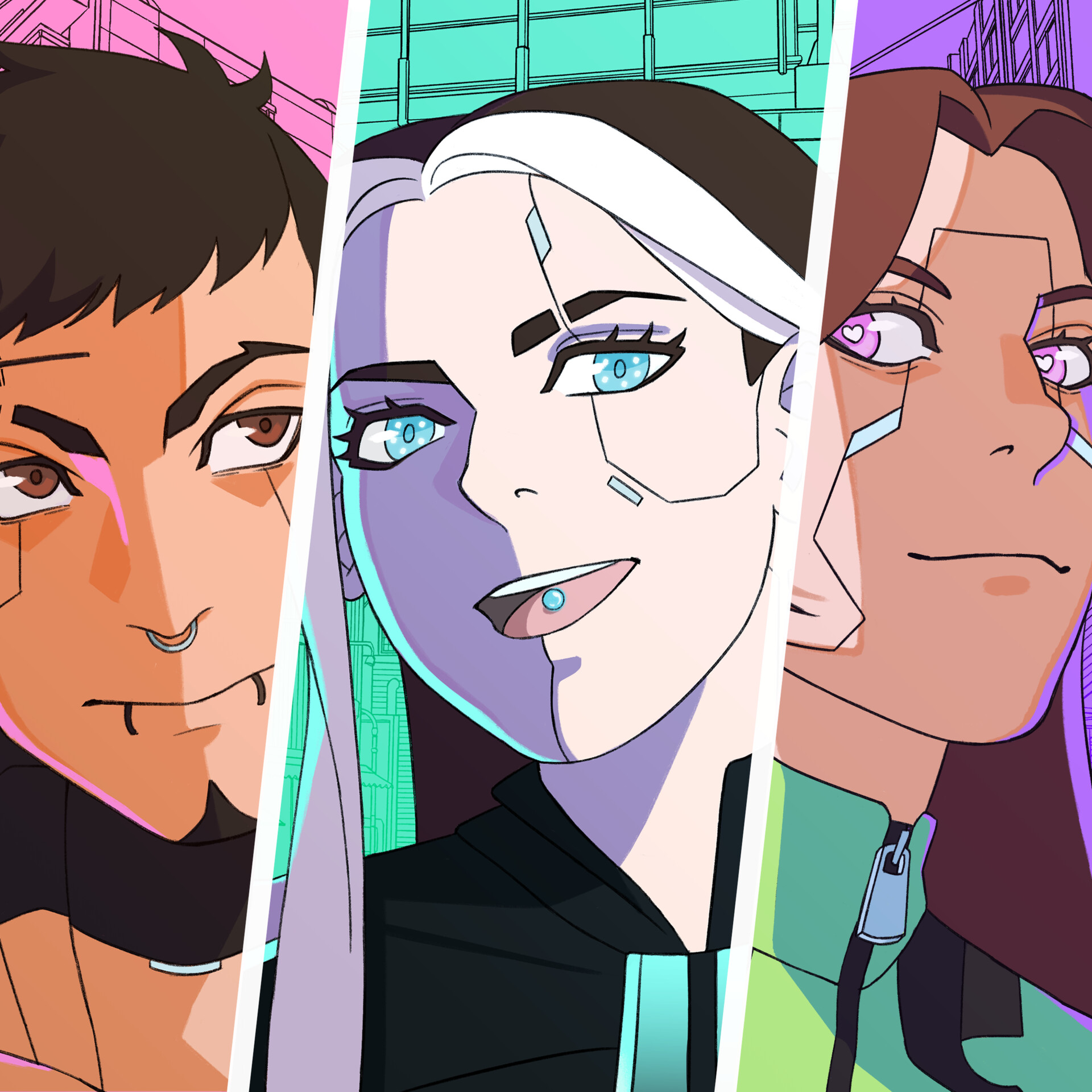 ArtStation - EDGERUNNERS Icons - Fanart