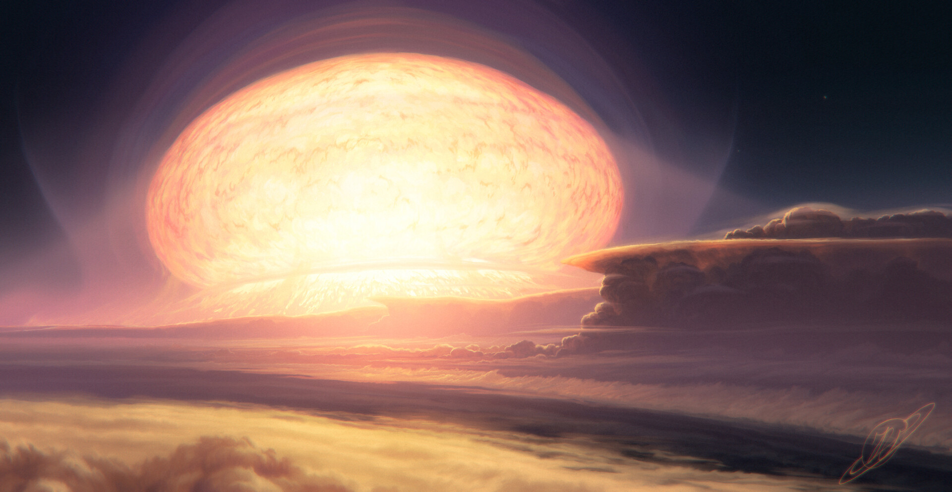 ArtStation - Shoemaker levy 9 impact