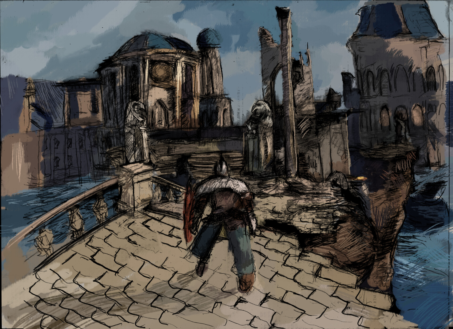 ArtStation - Heide's Flame Tower (wip Dec 5)