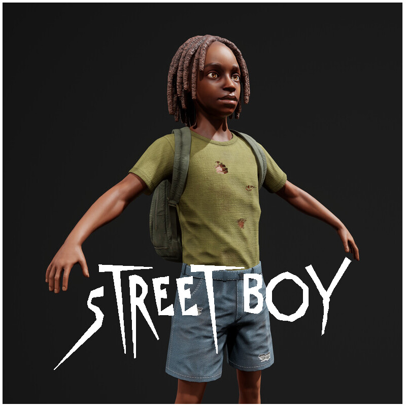 ArtStation - Street Boy - Arlinton