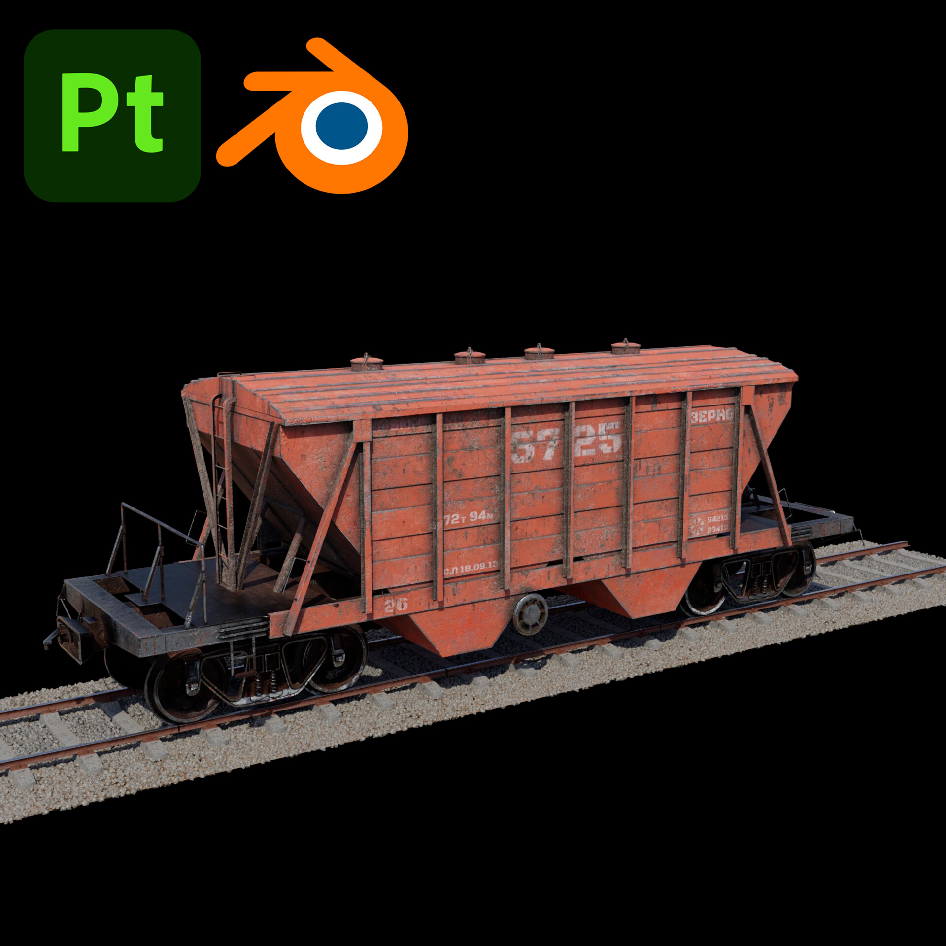 ArtStation - Hopper railway carriage