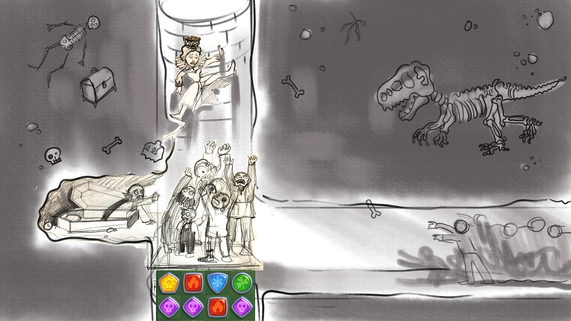 ArtStation - Storyboard for a promo video for a platformer game